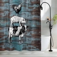 Farm Animal Shower Curtains for Bathroom, Chicken Pig Cow Farmhouse ...