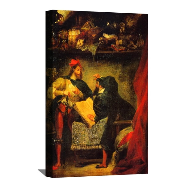Eugene Delacroix Painting Art Print Faust And Mephistopheles French ...