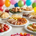 Disposable 9" Paper Plates, 125-Pack Biodegradable Sugarcane Fiber ...