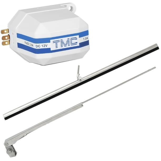 TMC Marine Heavy Duty Windshield Wiper Complete System Kit, Self ...