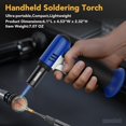 Butane Torch with Fuel Gauge S907, Refillable Soldering Torch Lighter ...