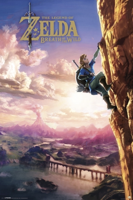 Zelda - Botw - Climbing Laminated Poster (24 X 36) - Walmart.com ...