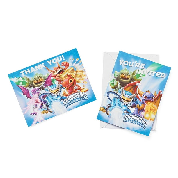 Skylanders Party Invite and Thank You Combo Pack, 8ct - Walmart.com