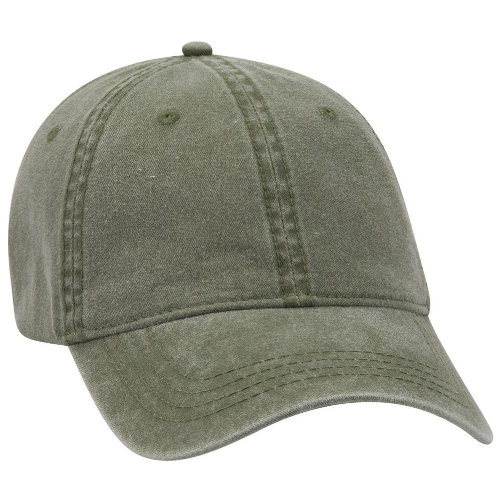 OTTO 6 Panel Low Profile Garment Washed Pigment Dyed Baseball Cap - Ol ...