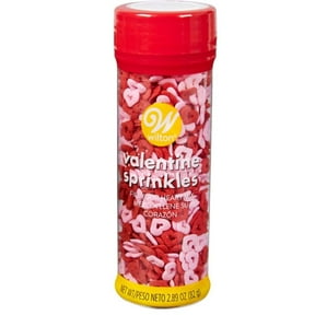 Wilton Jumbo Heart-Shaped Edible Sprinkles for Cake and Cupcake ...