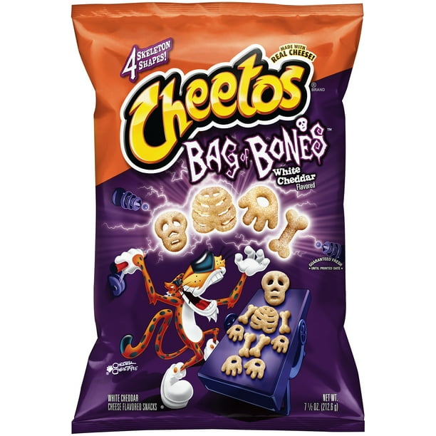 Cheetos Bag of Bones White Cheddar Cheese Flavored Snacks, 7.5 Oz ...