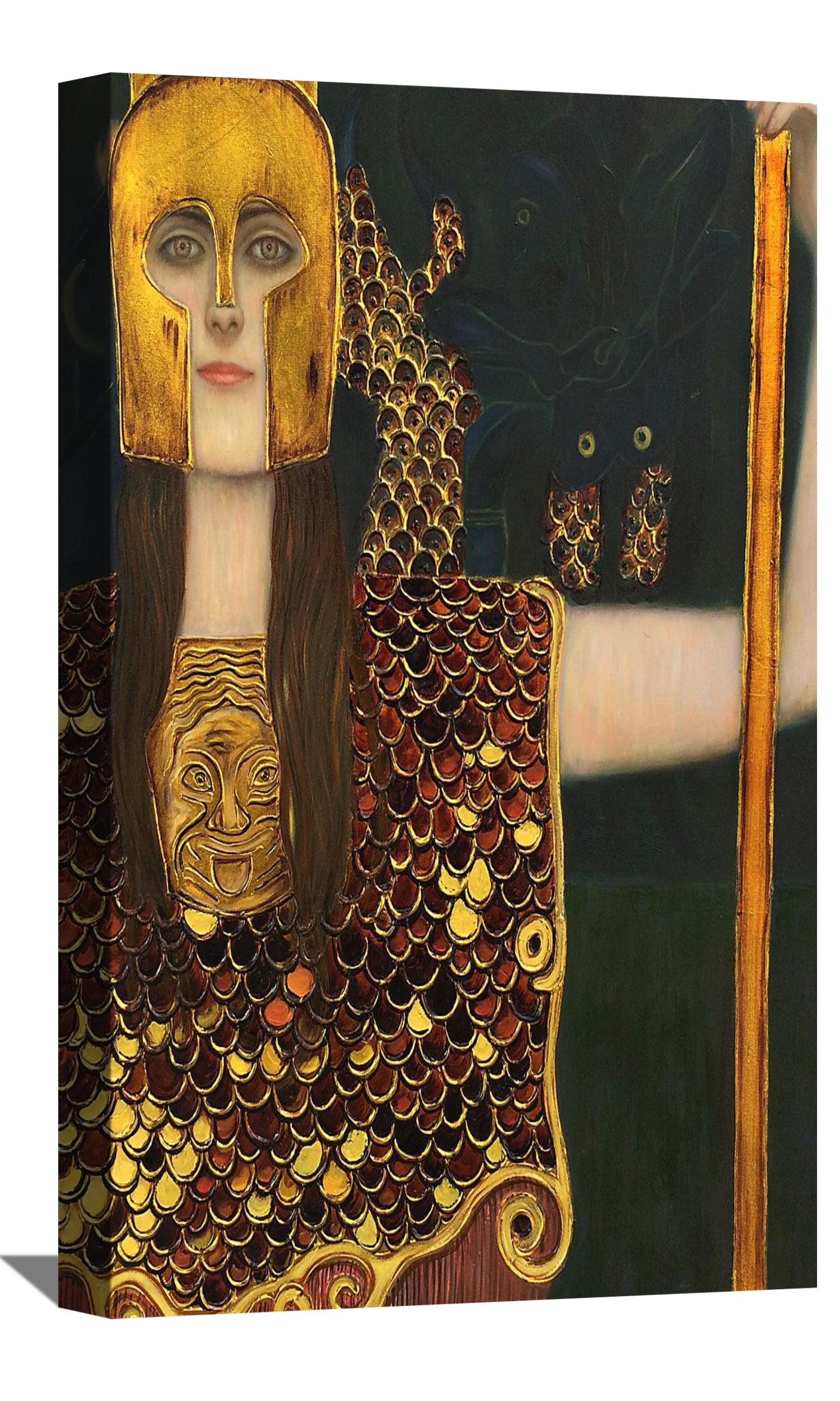 Gustav Klimt Painting Wall Art Pallas Athene Canvas Art - Walmart.com
