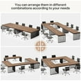 Tribesigns 6.56ft Rectangular Conference Table with Industrial Charm ...