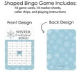 Big Dot of Happiness Winter Wonderland - Bingo Cards and Markers ...
