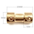 Brass Motor Shaft Coupling Joint Coupler for RC Boat Car Robot - 2mm to ...