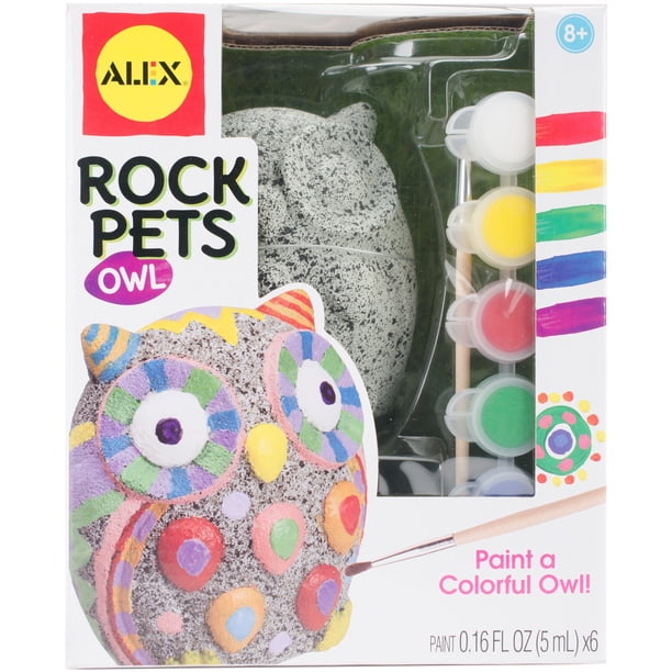 Rock Pets Paint Kit-Owl - Walmart.com