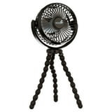 Hoovy Portable & Rechargeable Stroller Fan with Flexible Tripod Legs ...