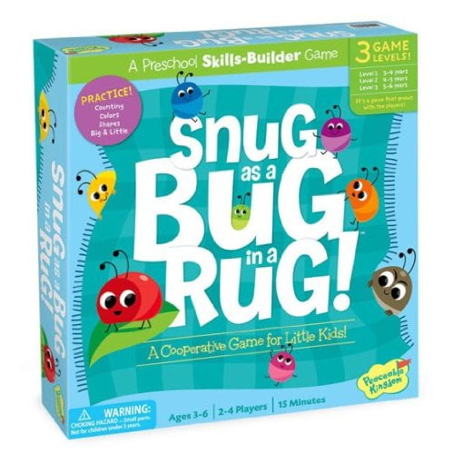 Click here for Peaceable Kingdom Snug As A Bug In A Rug Game prices