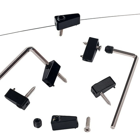 String Locking Nut Zinc Alloy Headless Electric Guitar DIY Bass Set ...