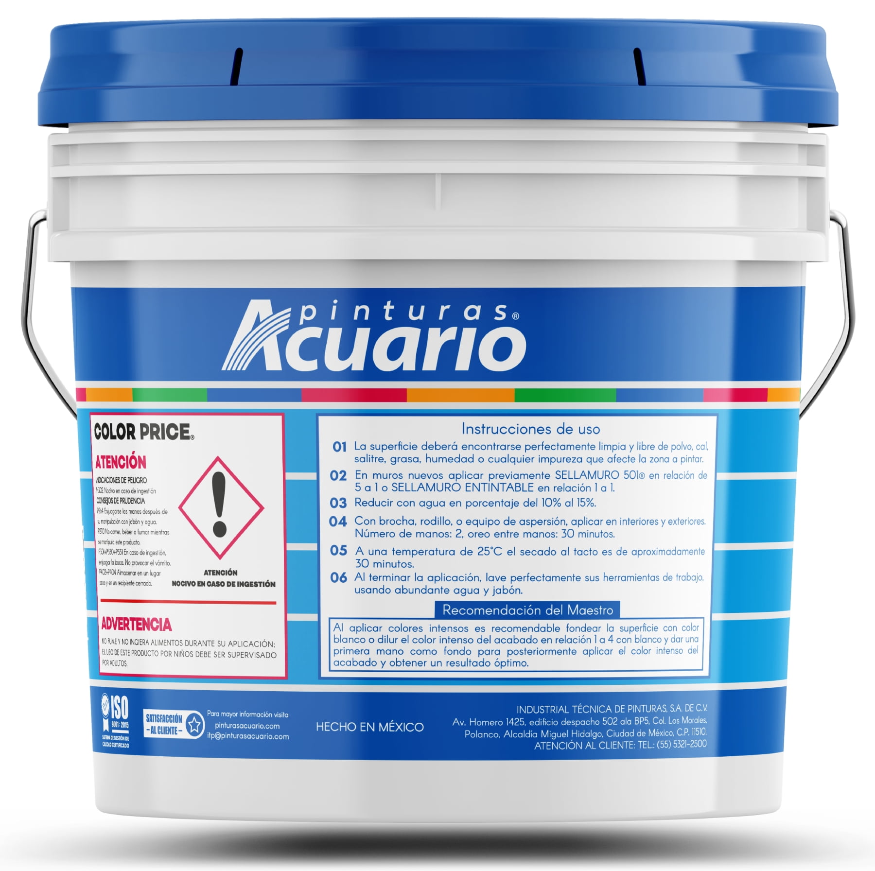 Pintura Vinil Acrílica Interiores Pinturas Acuario Color Price 4 Años 4 ...