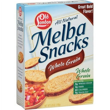 Old London All Natural Sea Salt Whole Grain Melba Snacks, 5.25 oz (Pack ...