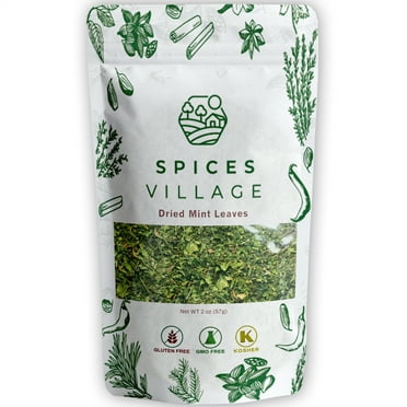Gourmet Whole Mint Leaves by It's Delish, 2 OZ Bulk Bag All Natural ...