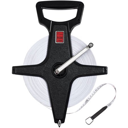 ZMLEVE Open Reel Measure Tape with Metal Spike, Hand Crank - Open Tape ...