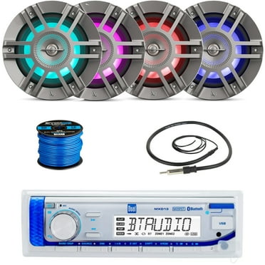 Dual Electronics MXD13 Marine Digital Media Bluetooth AUX USB Radio ...