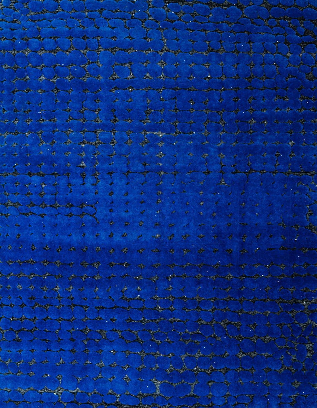 Ahgly Company Indoor Rectangle Abstract Cobalt Blue Area Rugs, 4' x 6 ...