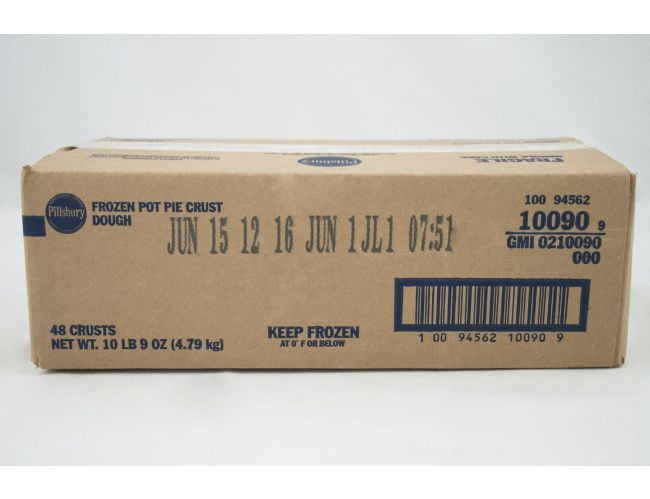 General Mills Pillsbury Pie Shells - Pot Pie Crust, 3.5 Ounce - 48 per ...