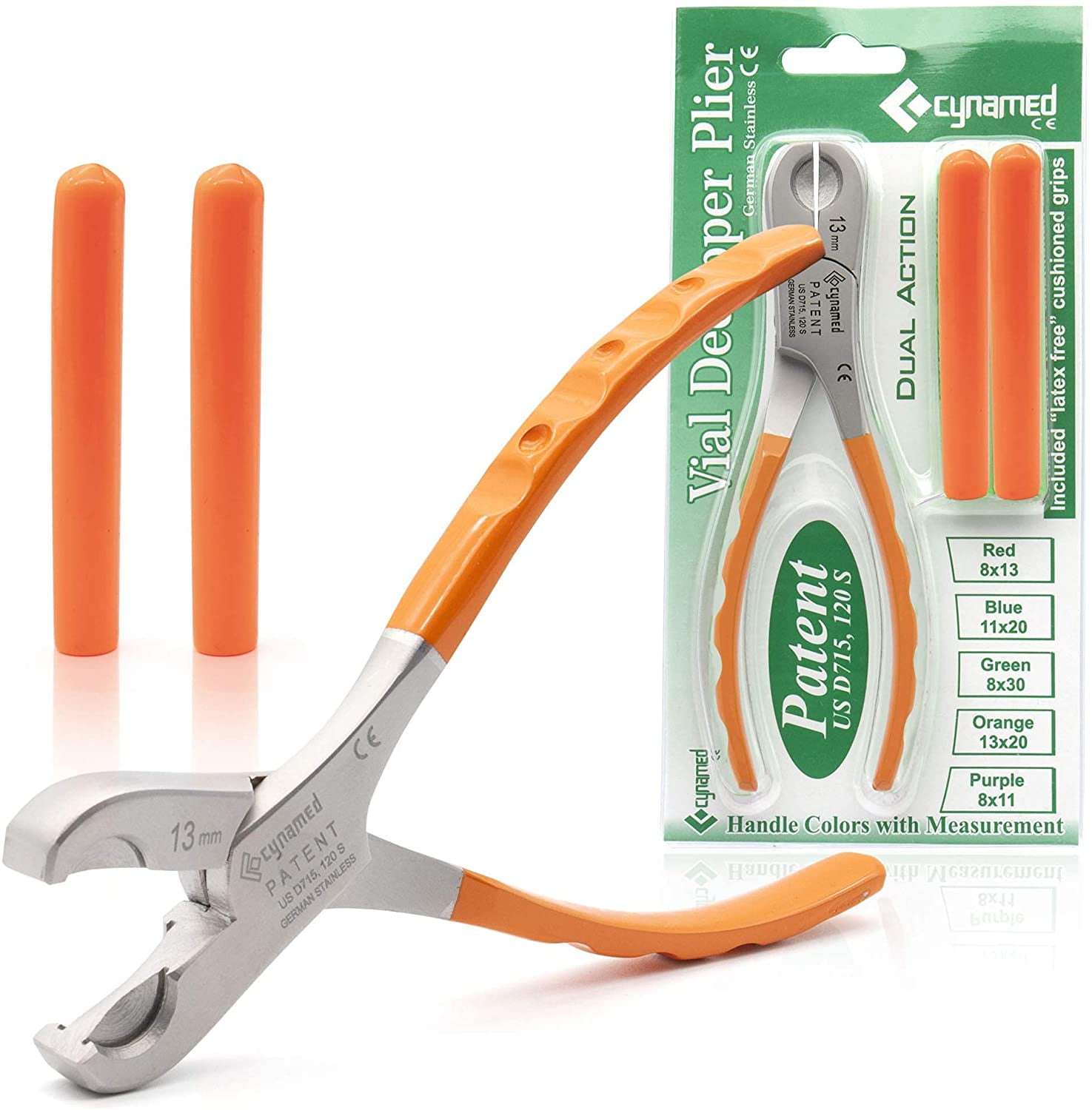 Cynamed Twin Action Decapper Pliers - Perfect for Decapping 13mm and ...