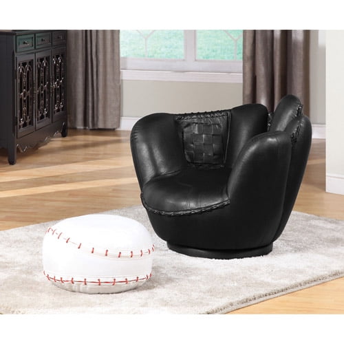 Acme All Star Baseball 2-Piece Chair and Ottoman Set - Walmart.com