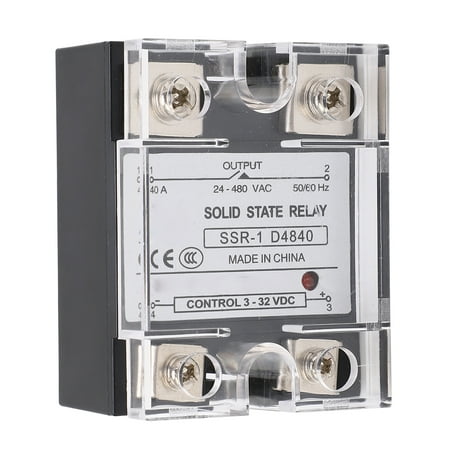 Solid State Relay SSR Industrial Systems 40A DC to AC 24‑480V for CNC ...