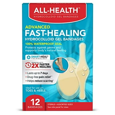 All Health Advanced Fast Healing Hydrocolloid Gel Bandages, Regular ...