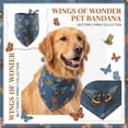 Butterfly Print Pet Bandana - Colorful Insect Pattern Triangle Scarf ...