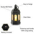 Sziqiqi 10pcs Mini Decorative Lanterns: Black with LED Candles for ...