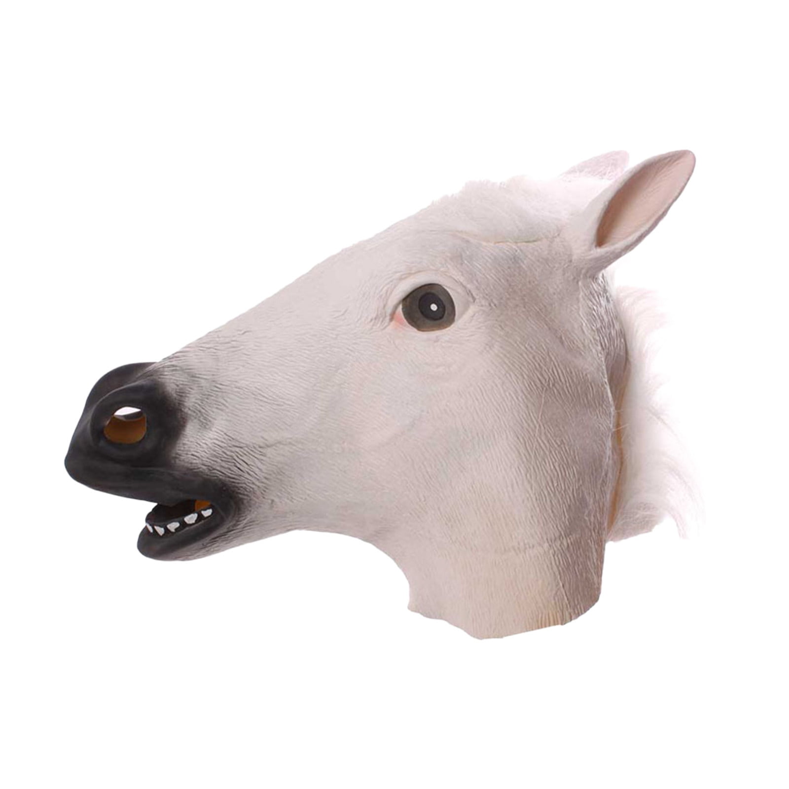 Realistic Latex Horse Head Full Face for Parties and Role Playing ...