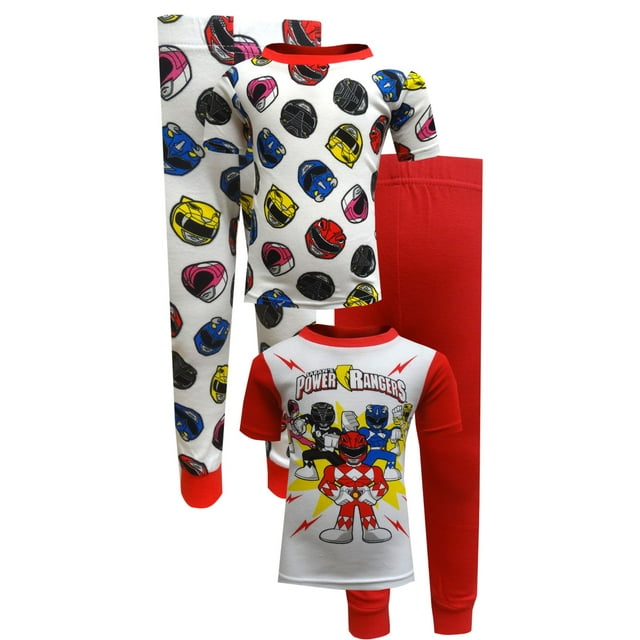 Power Rangers 4 Piece Cotton Toddler Pajamas - Walmart.com