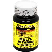 Nature's Blend Multi-Vitamin Tablets, 100 Count - Walmart.com