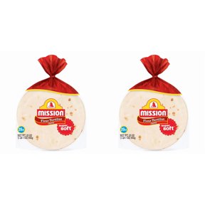 MISSION Flour Chalupas 4 Count Homemade Mexican Tortilla Snacks for ...