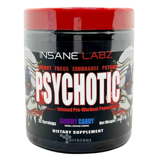 Psychotic Sabor Gummy Candy 35 Serv. Insane Labz. INSANE LABZ ...