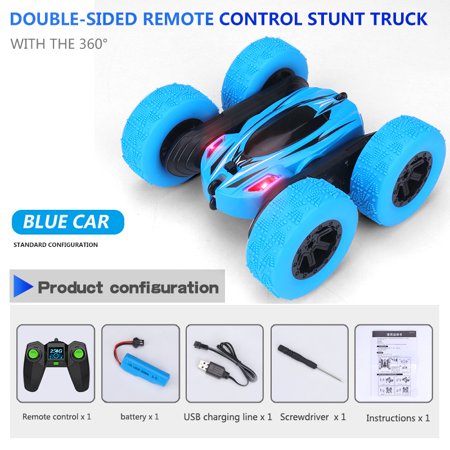 Tatum88 360° Double Sided Remote Control Car, 2.4GHz Remote Control Car ...