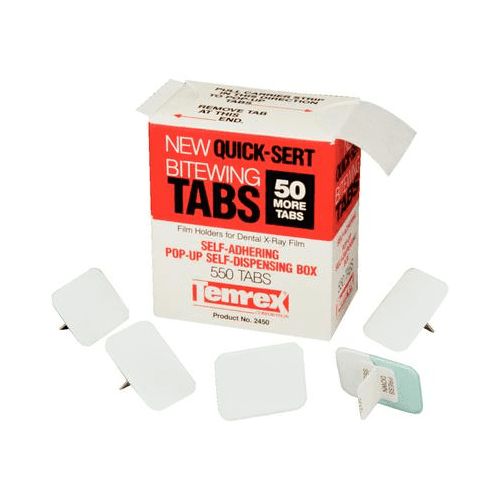 Temrex 2410 Quick-Sert Bite Wing Loops Self Adhering Dental X-Ray Film ...