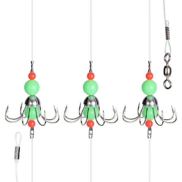 Luminous Squid String Hook, Octopus Fishhook, Fluorescent Green For Sea ...