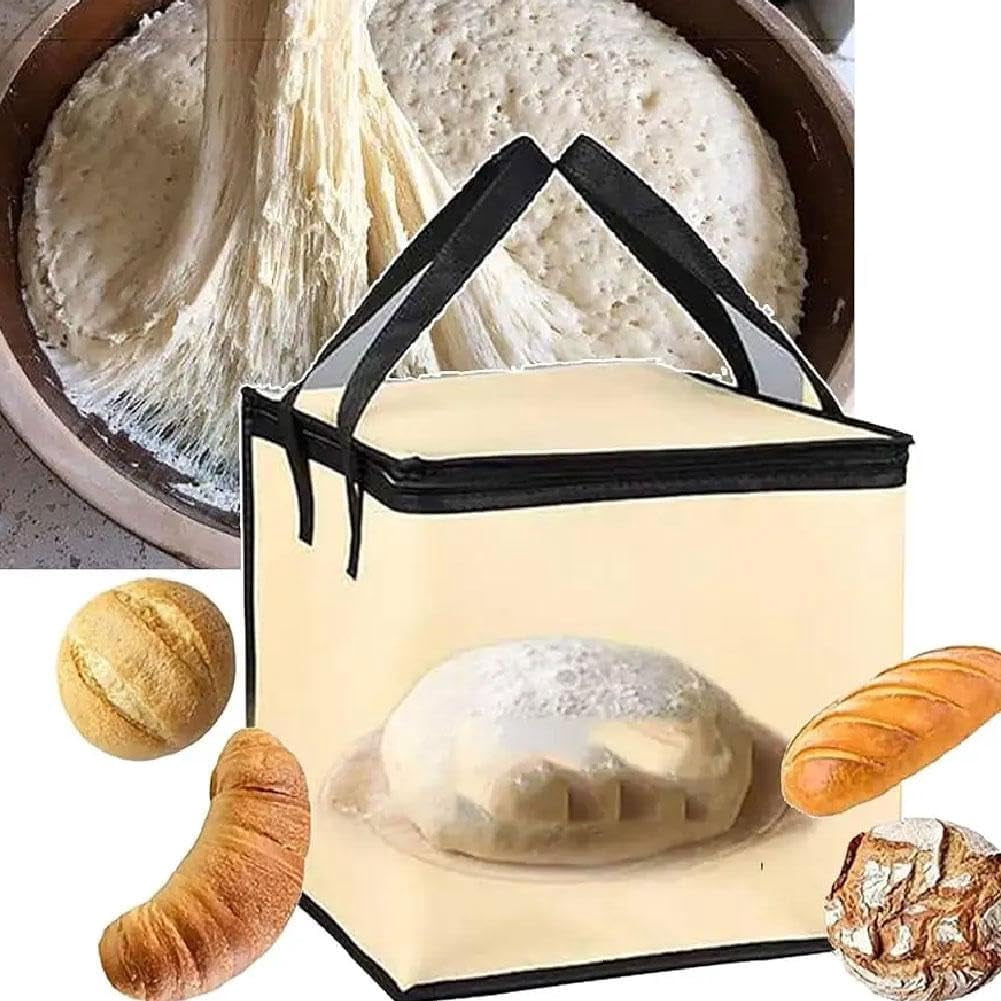 Bread Proofing Box,Visible Zippered Sourdough Starter Warmer Box with ...