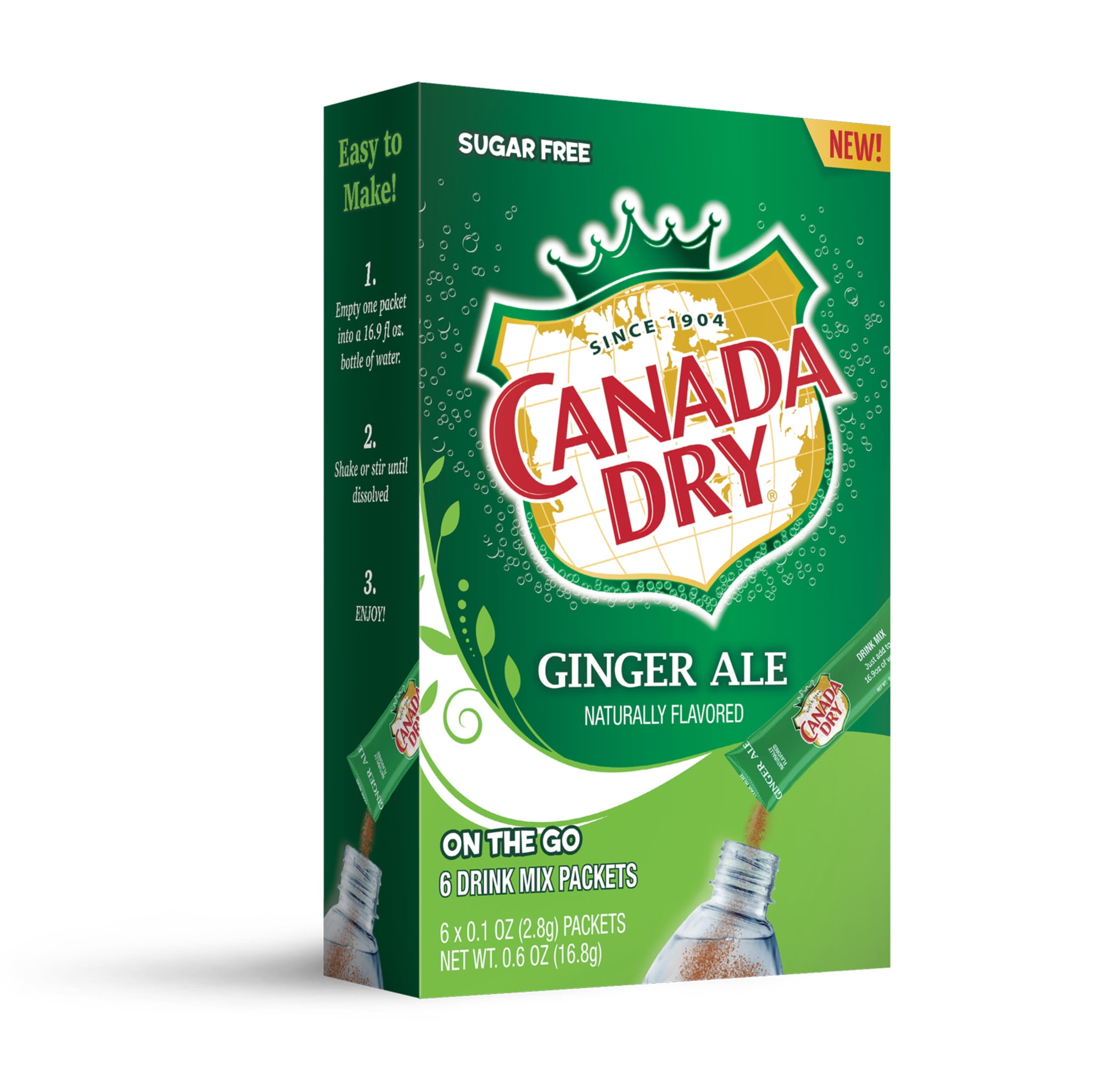 Canada Dry Powder Drink Mix, Original Ginger Ale - Walmart.com