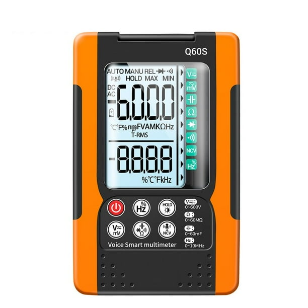 ANENG Q60s Digital Multimeter Ai Voice Recognition Transistor Tester ...