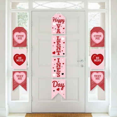 Big Dot of Happiness Valentine's Day Vertical Hanging Door Banners ...