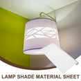 1 Roll Lamp Shade Material DIY Lampshade Kit Light Cover Sheet Lamp ...