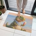 Cartoon Dinosaur Door Mat 20x31.5 Inch Funny Tyrannosaurus Rex Summer ...