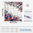 Bathroom Shower Curtain, 4Th of July Shower Curtain, Patriotic Fabric ...