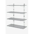 2-Tier Heavy-Duty Wall Mount Floating Steel Wire Mesh Storage Shelves ...