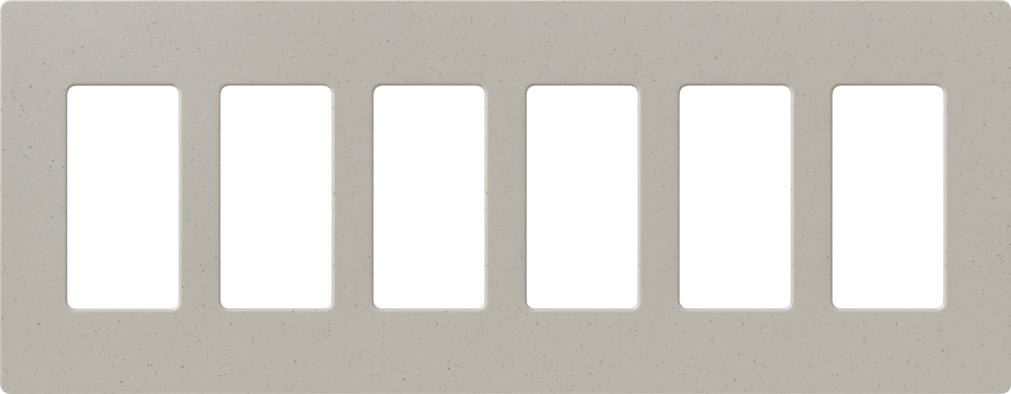 Lutron Cw-6 Claro Six Gang Designer Wall Plate - Stone - Walmart.com
