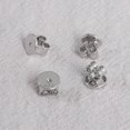 Pack of 10 Round Disc Earring Plugs Earrings Back Metal Ear Studs ...