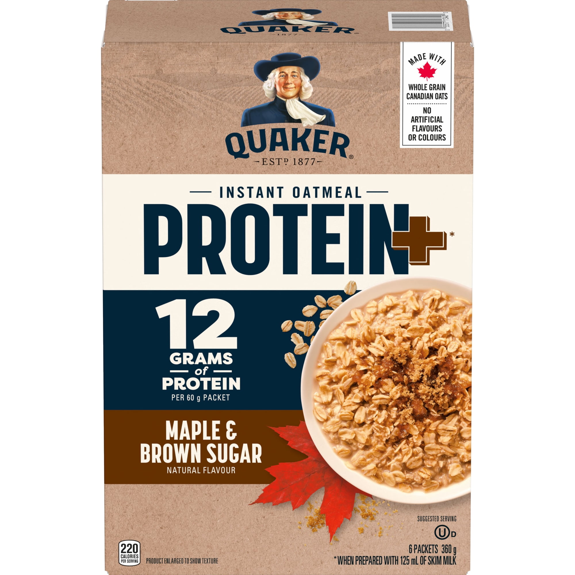 Click here for Quaker Protein+ Maple Brown Sugar Instant Oatmeal... prices